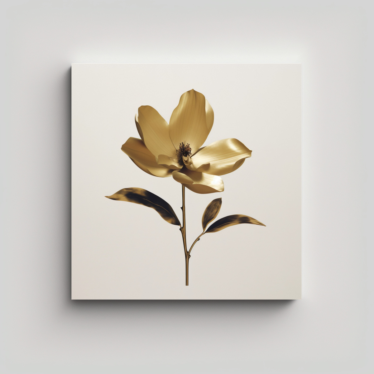 Arte Magnolia Abstracto Lienzo Decorativo Para Baño Elegante - DecoCuadros