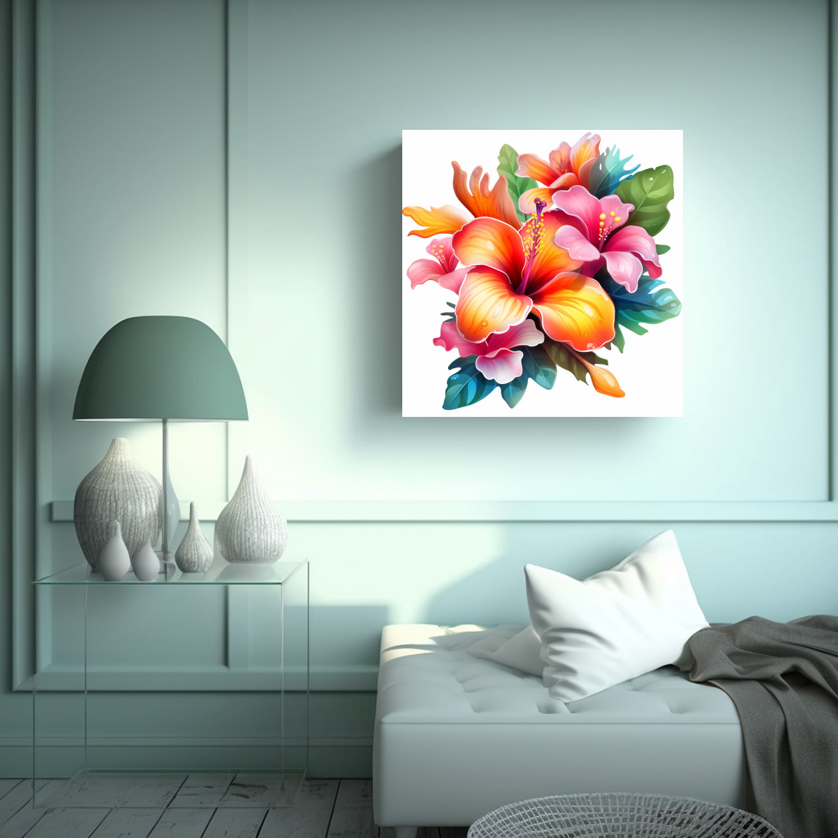 Arte Mural Floral Para Cocina - DecoCuadros