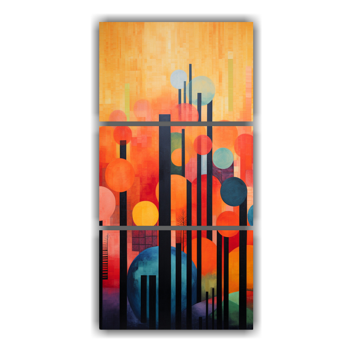 Cuadro Arte Tela Sublimada: Tres Composiciones Exuberantes De Marimekko ...