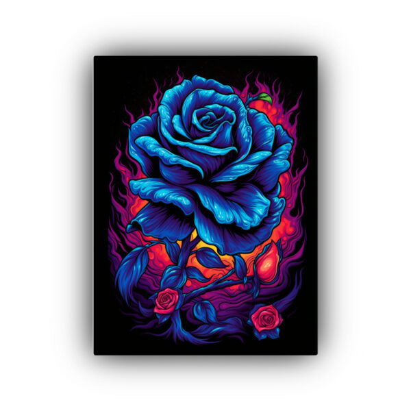 Arte Vanguardia Resistente Diseño Logo Estilo Psicodélico DMT Azul Y ...