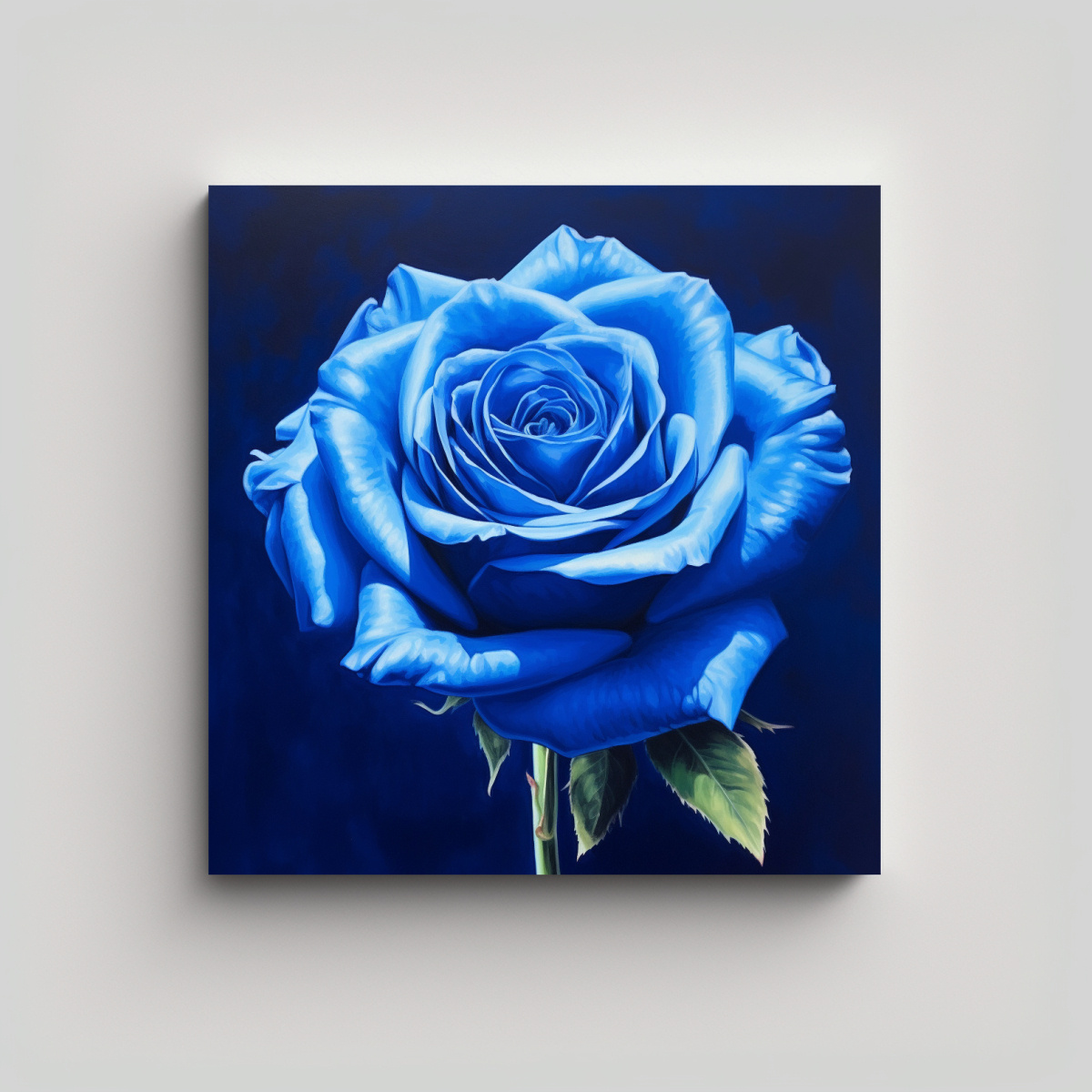 Lienzo Decorativo Rosa Azul - Composición De Vida - DecoCuadros