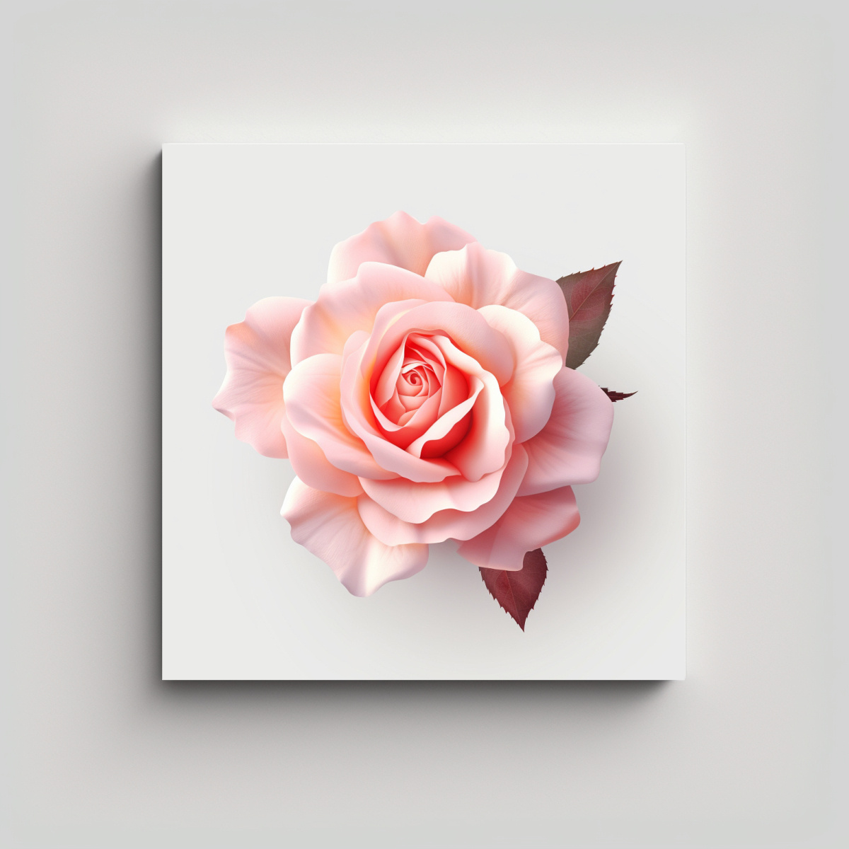 Cuadro Decorativo Conceptual Boda Escena Floral Rosa Tela En Bastidor Decorativa - DecoCuadros