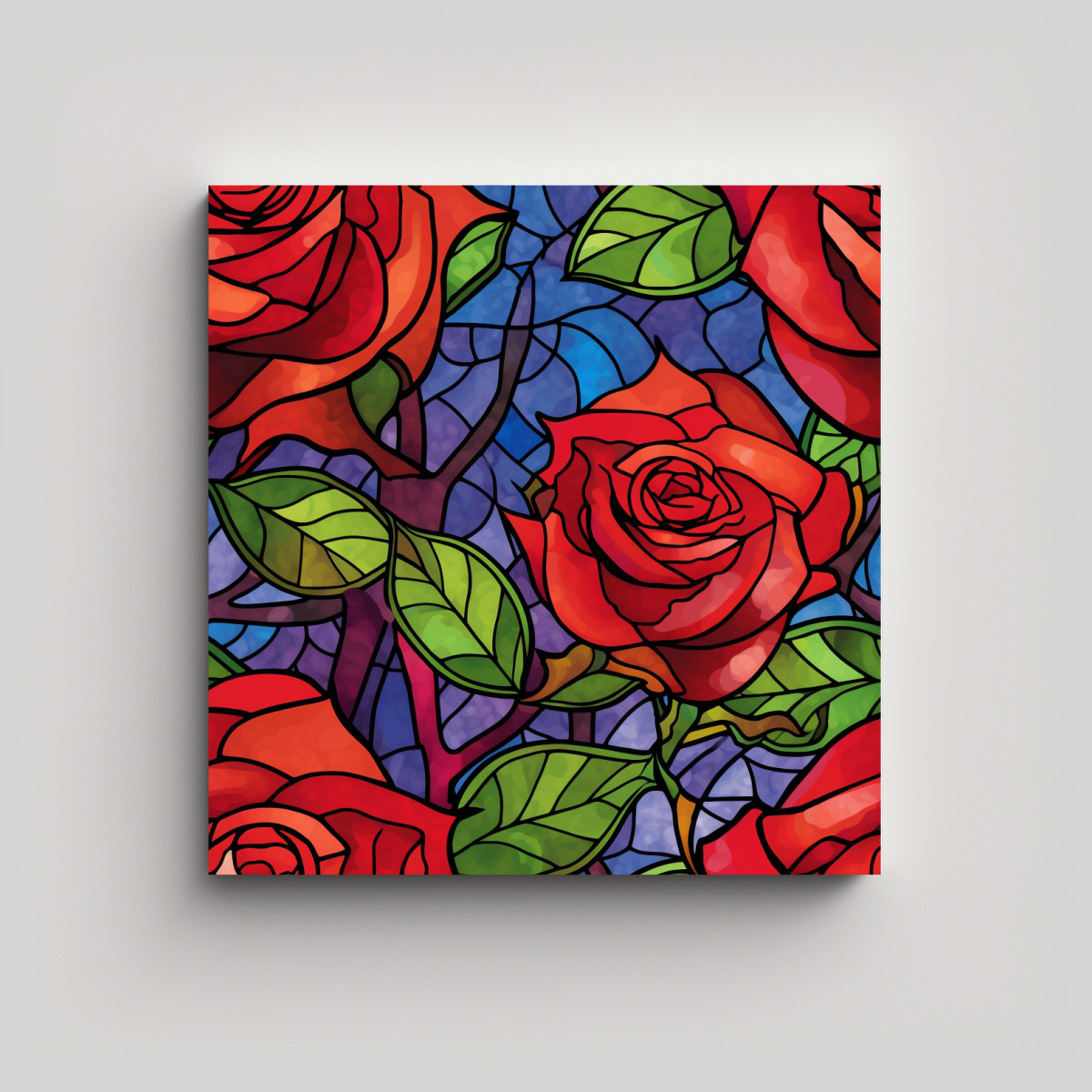 Cuadro Abstracción Bonito Con Patrón De Vidriera Rosa Sin Costuras ...