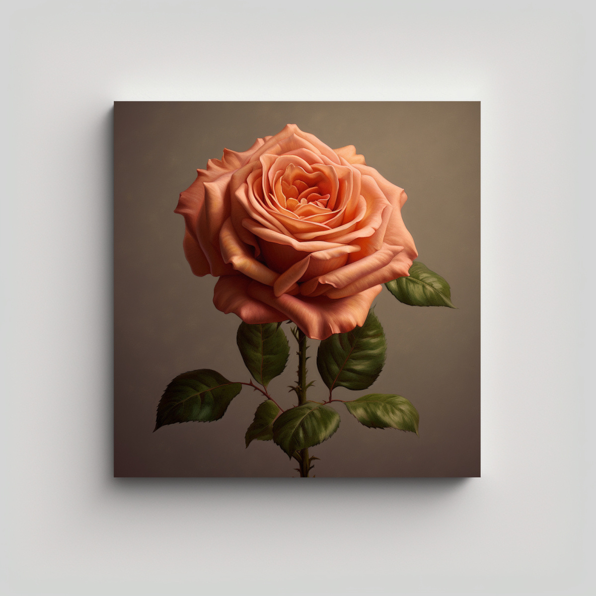 Cuadro Decorativo Abstracto: Rosa Que Representa Madres | DecoCuadros