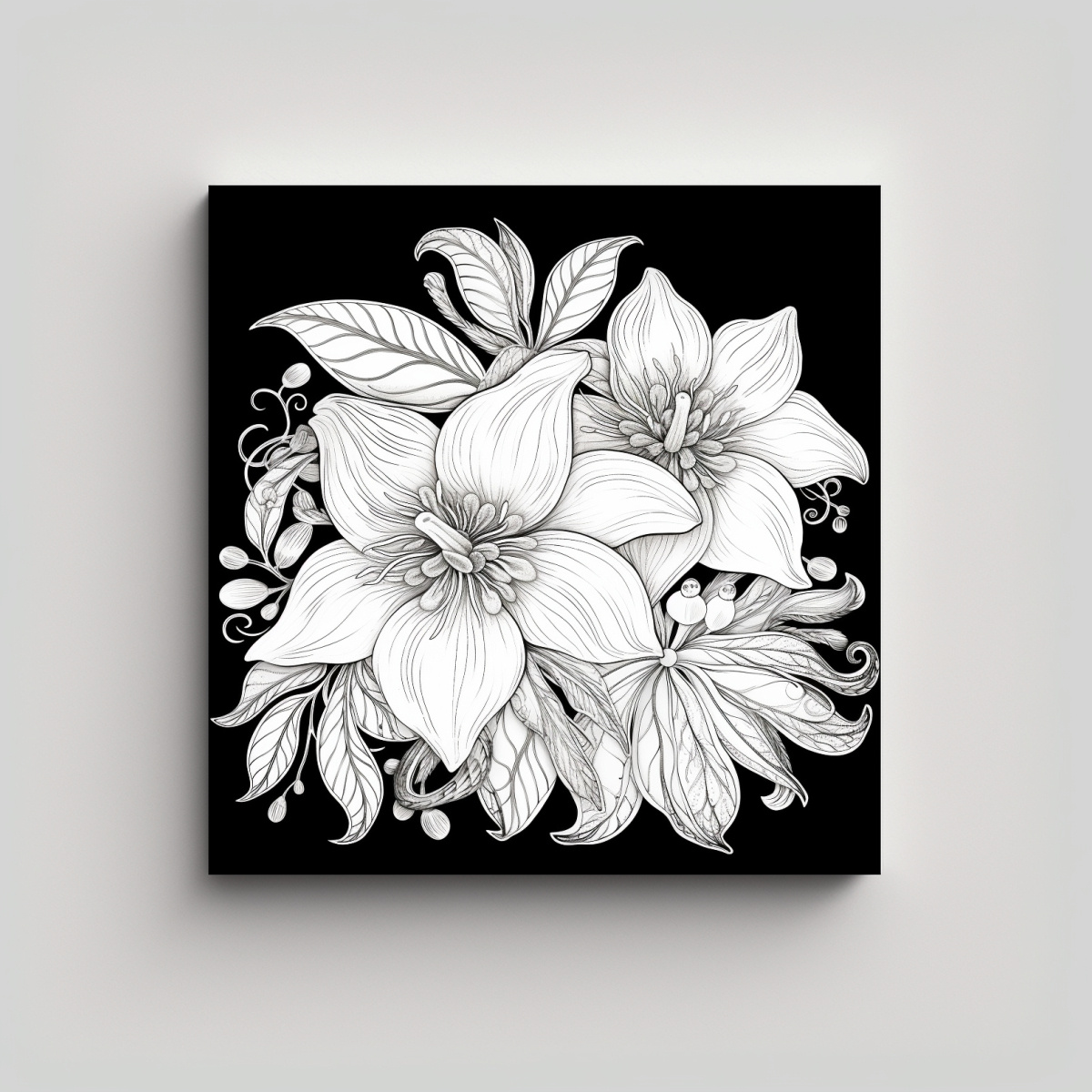 Cuadro Abstracto Enigmático Y Blanco Y Negro - DecoCuadros