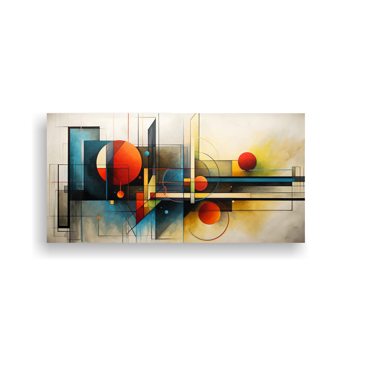 Cuadro Abstracto Geométrico Inspirador Para Decoración - DecoCuadros