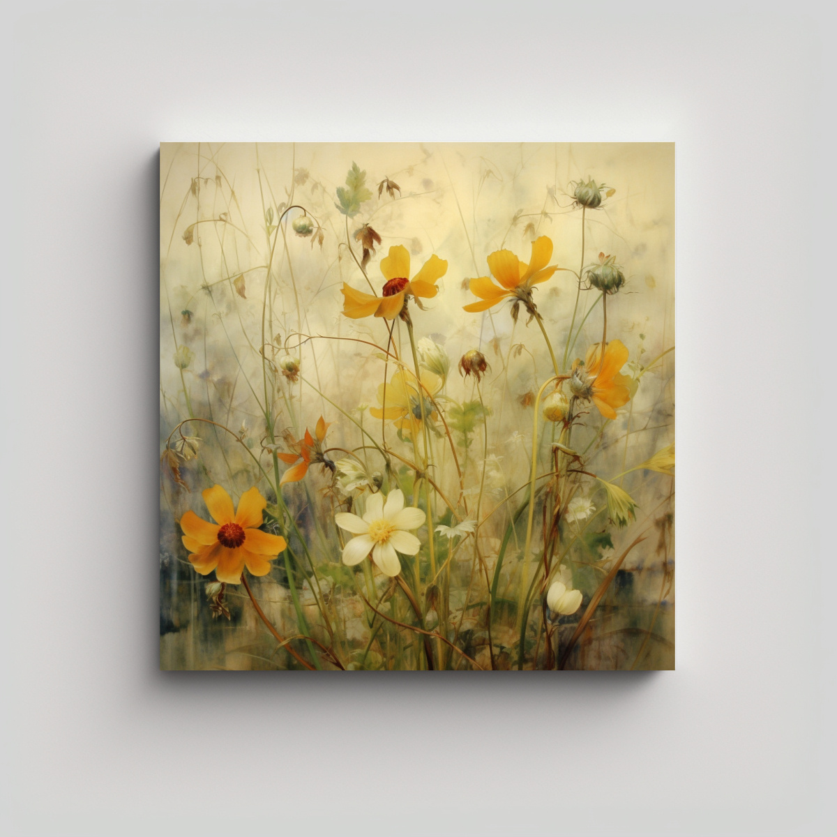 Cuadro Abstracto Poder De Zhang Daqian: Wildflower - DecoCuadros