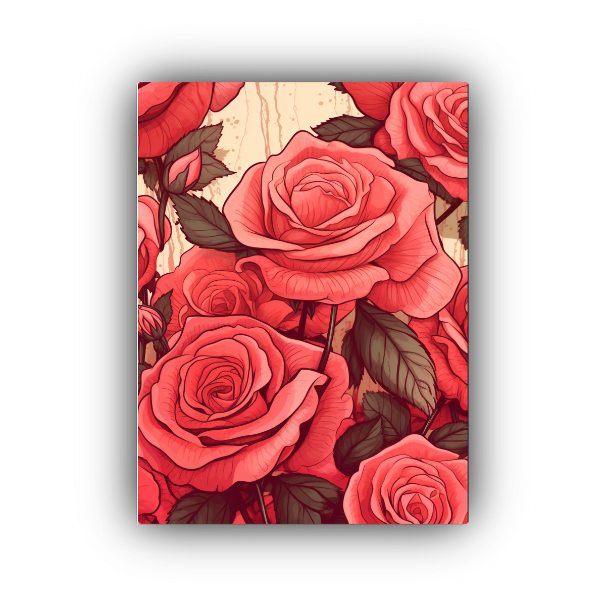 Cuadro Abstracto De Una Rosa: Arte Moderno En DecoCuadros