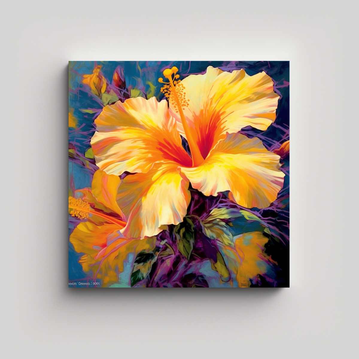 Cuadro Cuadrado Colorido: Explora Un Mundo Donde Los Colores Danzan ...