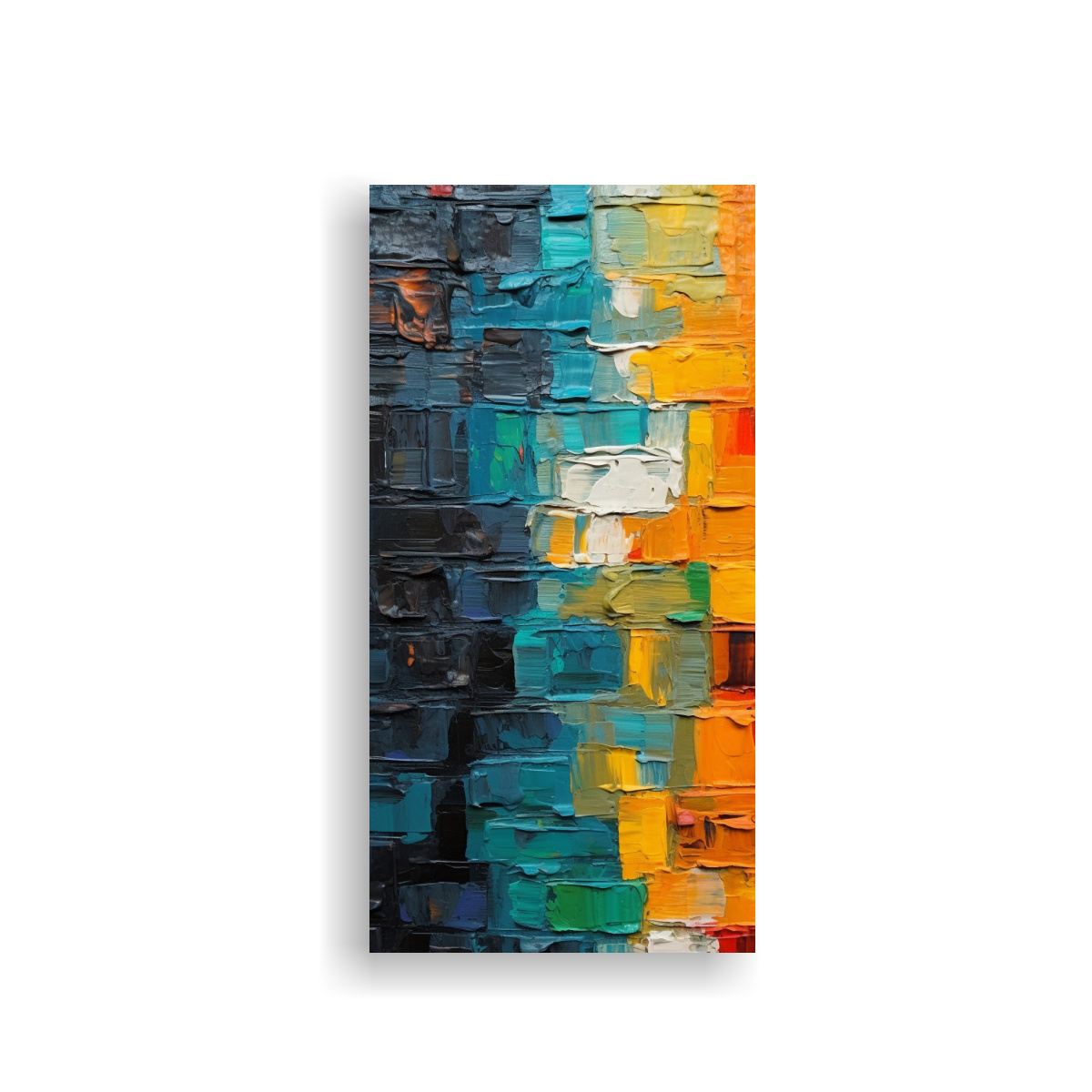 Cuadro De Decoración Con Composición De Tela Sublimada, Refinado Painterly, Paleta Multicolor De ...