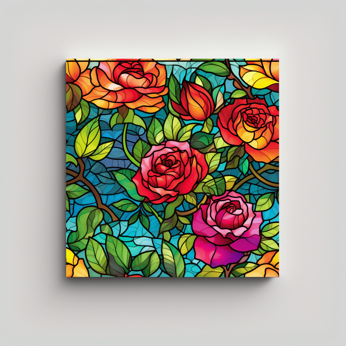 Cuadro De Gar Vibrante En Vidrio De Intensidad Fotográfica - DecoCuadros