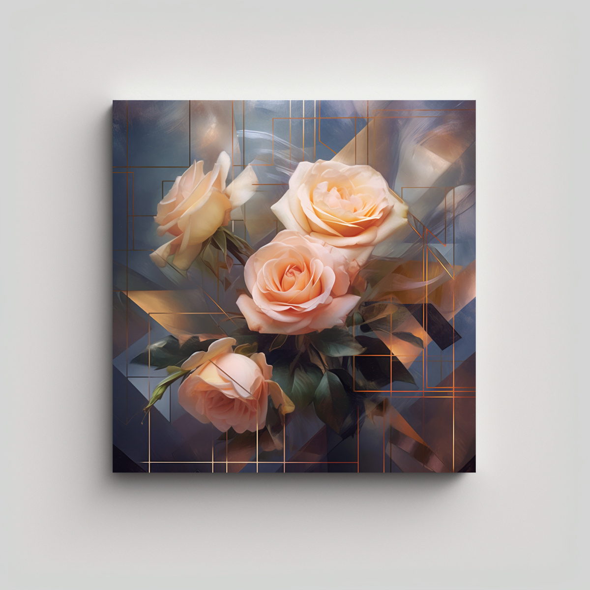 Cuadros Decorativos - Street Art Calidos Y Larkspur En Acuarela - DecoCuadros