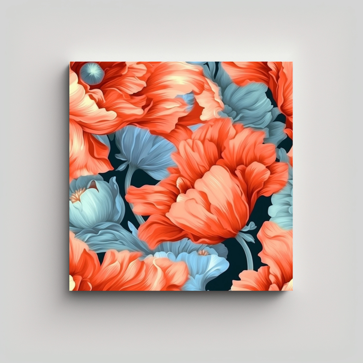 Cuadro De Pion Flower En Lienzo De Alta Calidad Y Detalles Realistas - Decocuadros