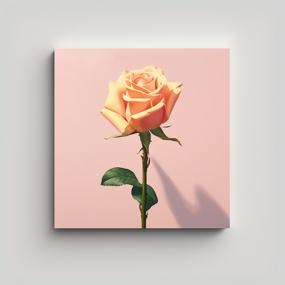 Cuadro De Rosa Rosa: Diseño Original Y Simple - Encuentra Decoración ...