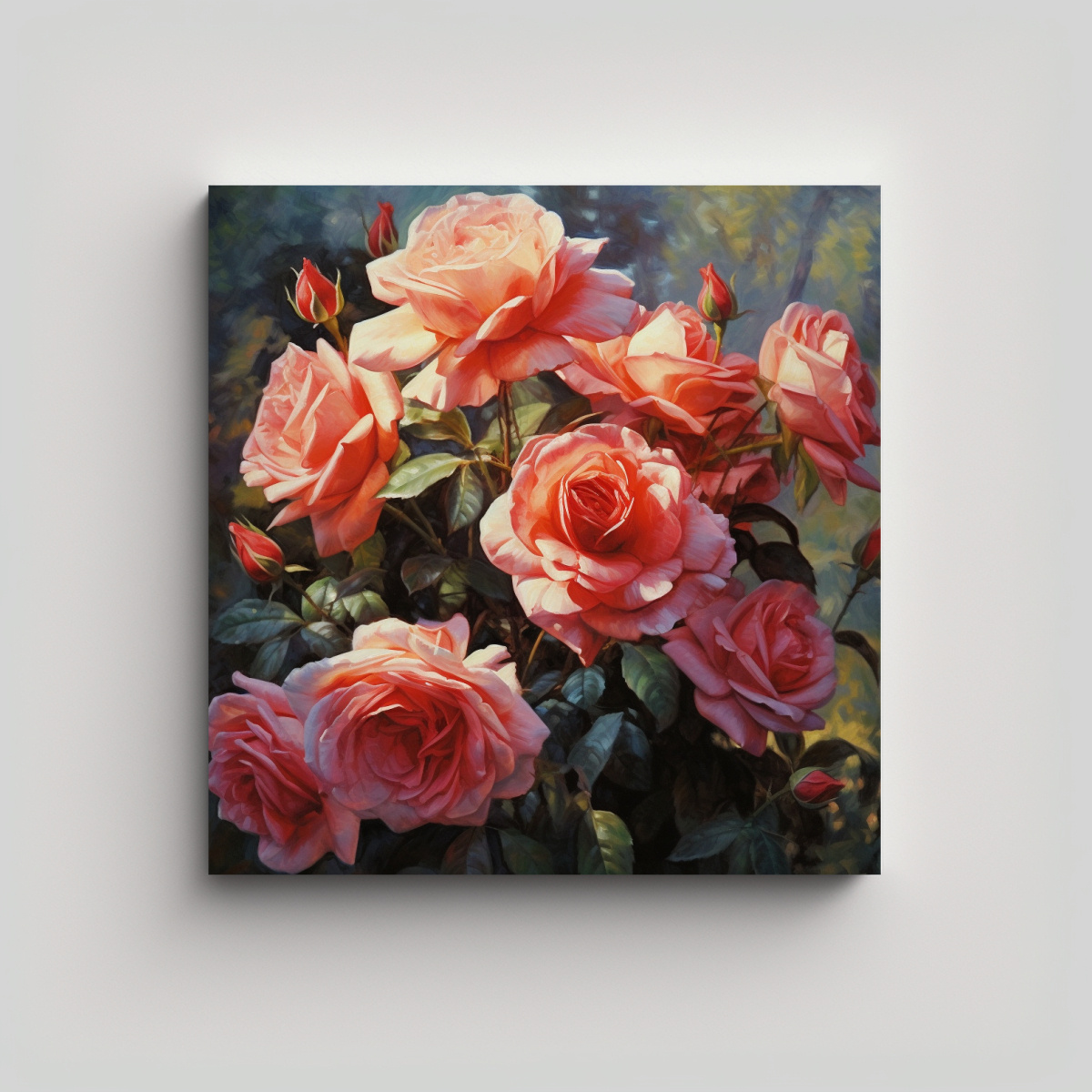 Cuadro De Tela Sublimada Con Diseño De Rosas Para Decoración - DecoCuadros