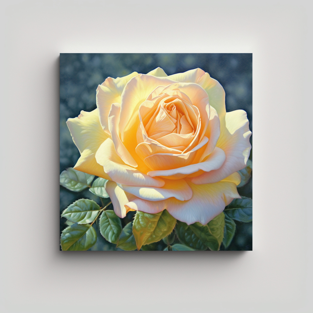 Cuadro Decorativo Armonía Canva: Rosa Pastel Amarilla - Compra Online - Decocuadros