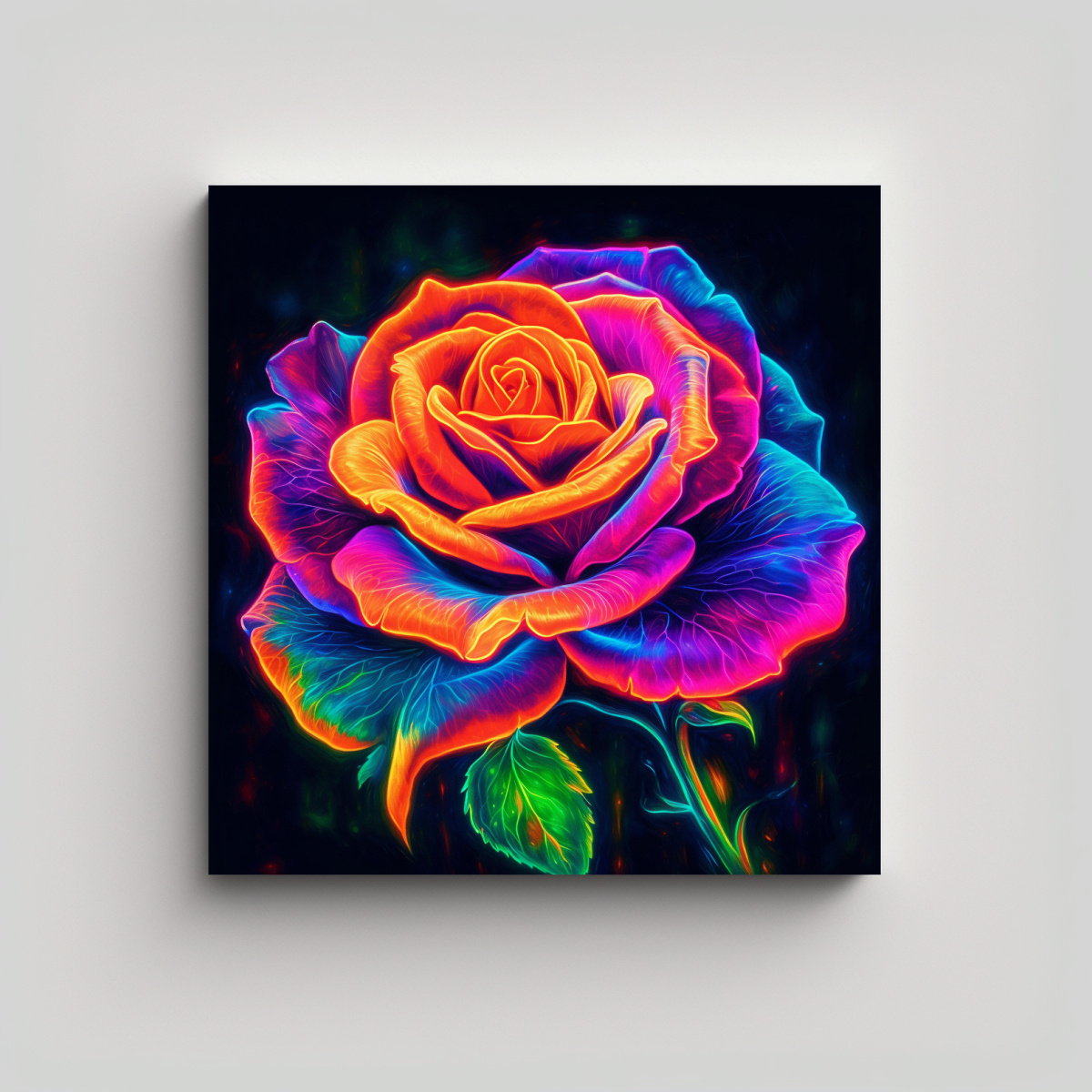 Cuadro Decorativo Estilo Galería - Rosa Neón Brillante | Compra Online ...