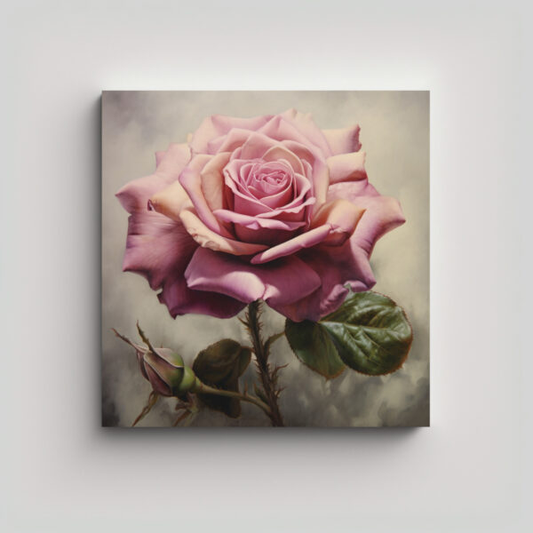 Cuadro Decorativo Tela En Bastidor Calidos Regalo Con Rosa - Composición Moderno Textura Rose ...