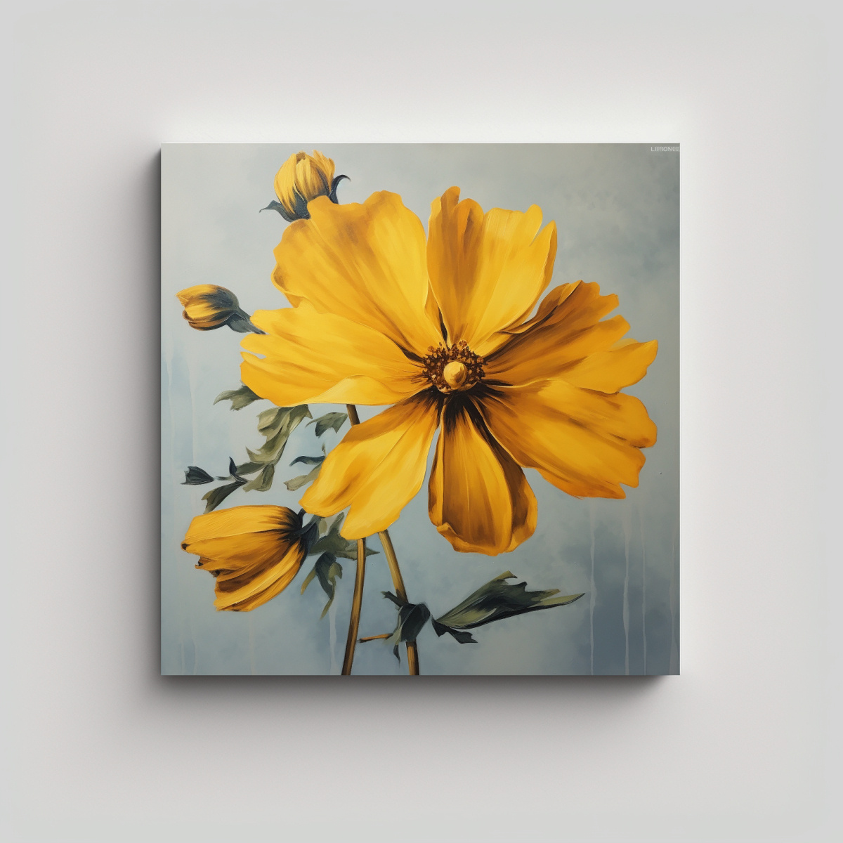 Cuadro Decorativo Vibrante De Flores Amarillas - Conceptual Printshop - Decocuadros