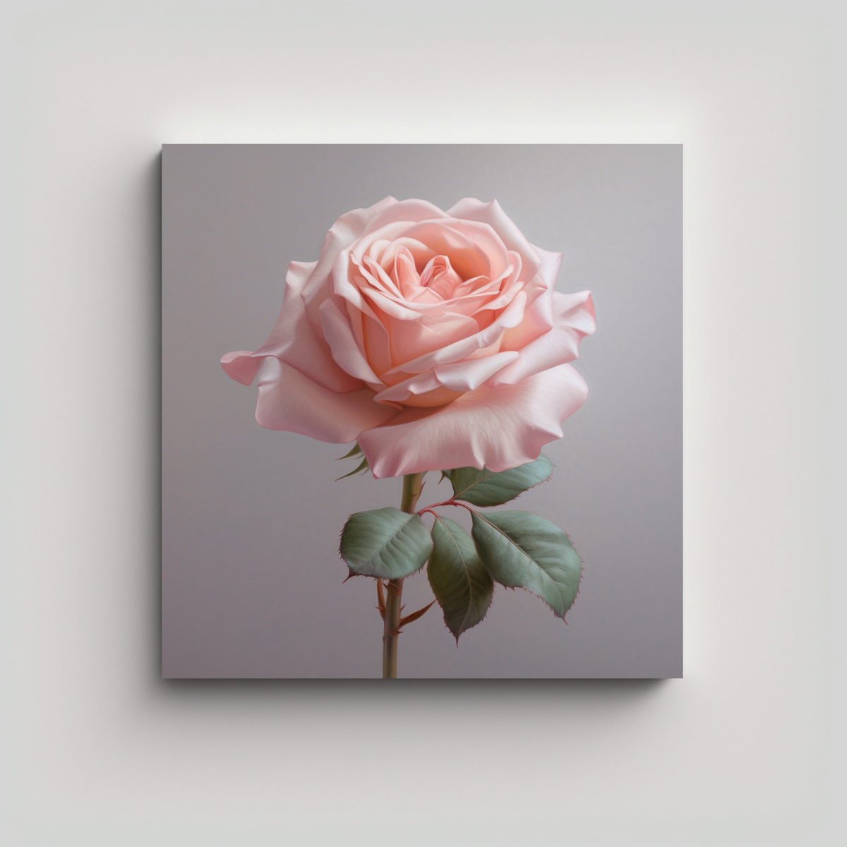 Cuadro Rosa Pastel - Arte Decorativo Elegante - Decocuadros