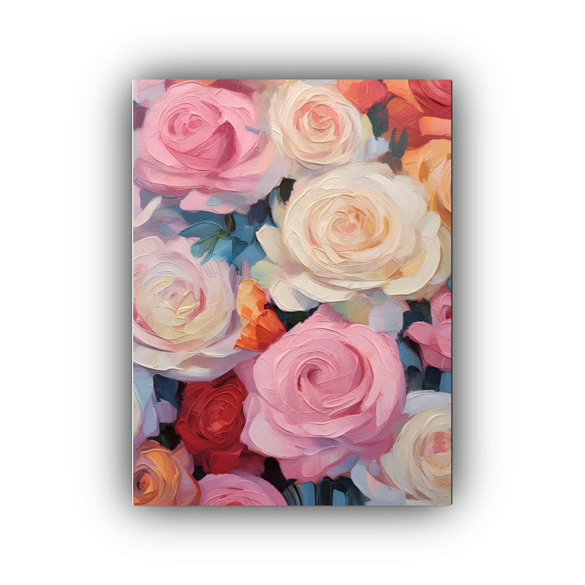 Cuadro Forma Calidez Estilo Impresionista Con Rosas Por Lindsay Smith ...