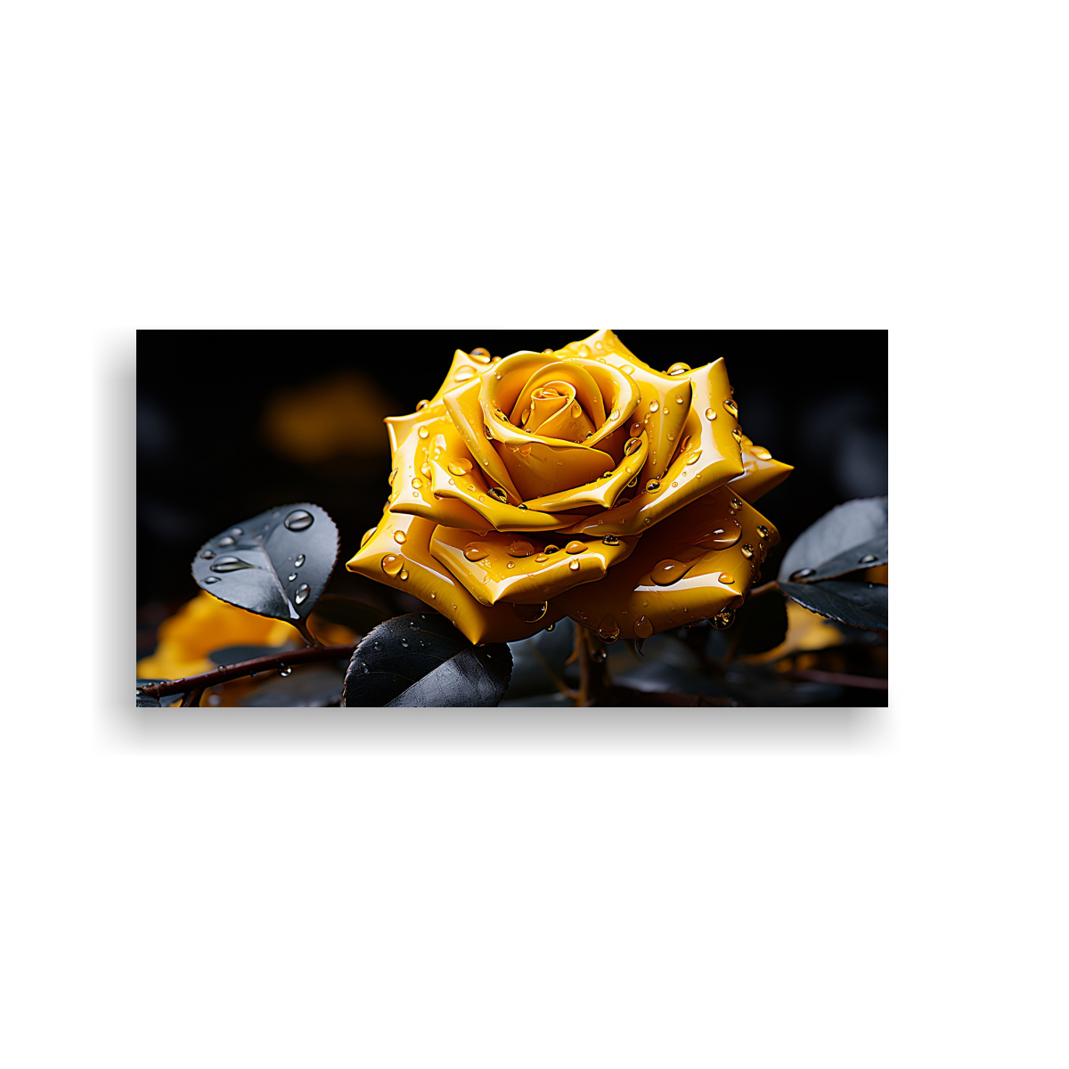 Cuadro Imagen Baño Pop Art Rosa Amarilla Brillante - DecoCuadros