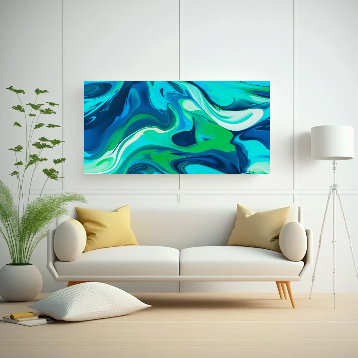 Cuadro Moderno Con Vibrantes Tonos De Color - Compra Online - Decocuadros