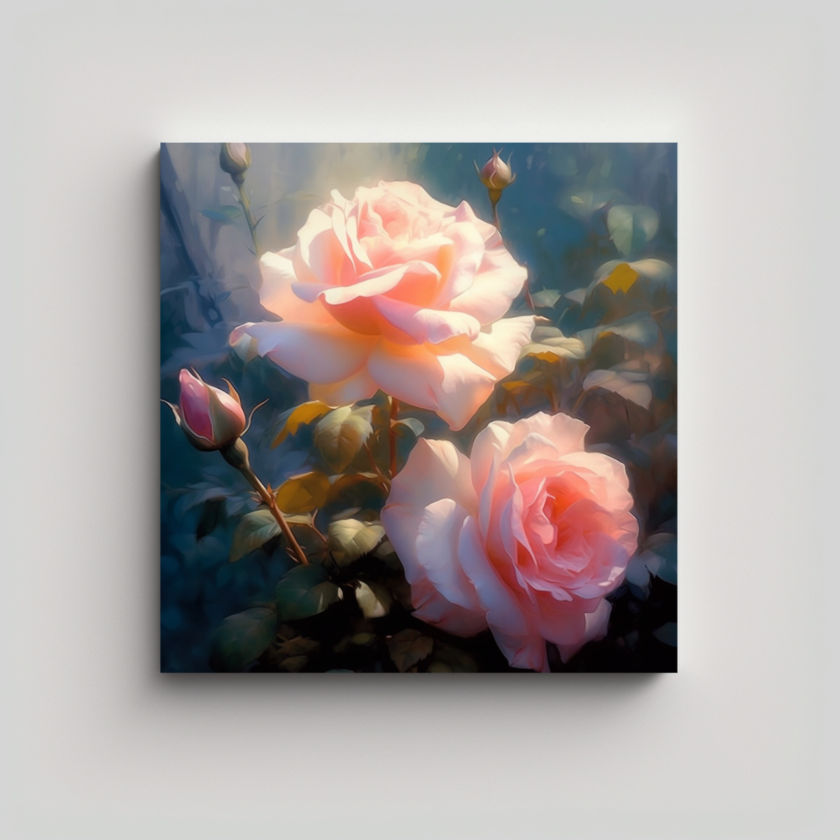 Cuadro Único De Rosas Hermosas En Abstracción Artística - DecoCuadros