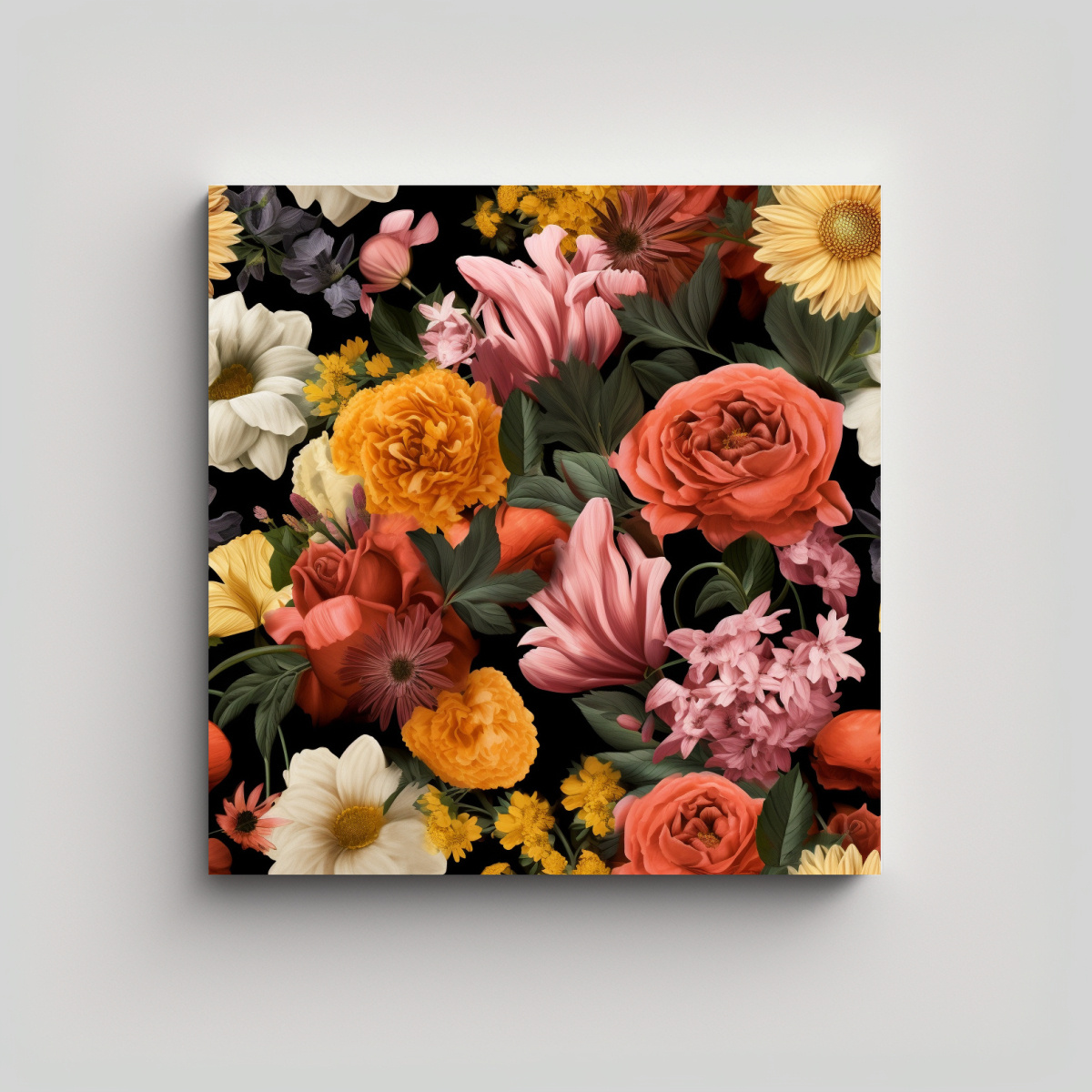 Cuadro Realista De Flores: Expresión Impactante Para Decorar - Decocuadros