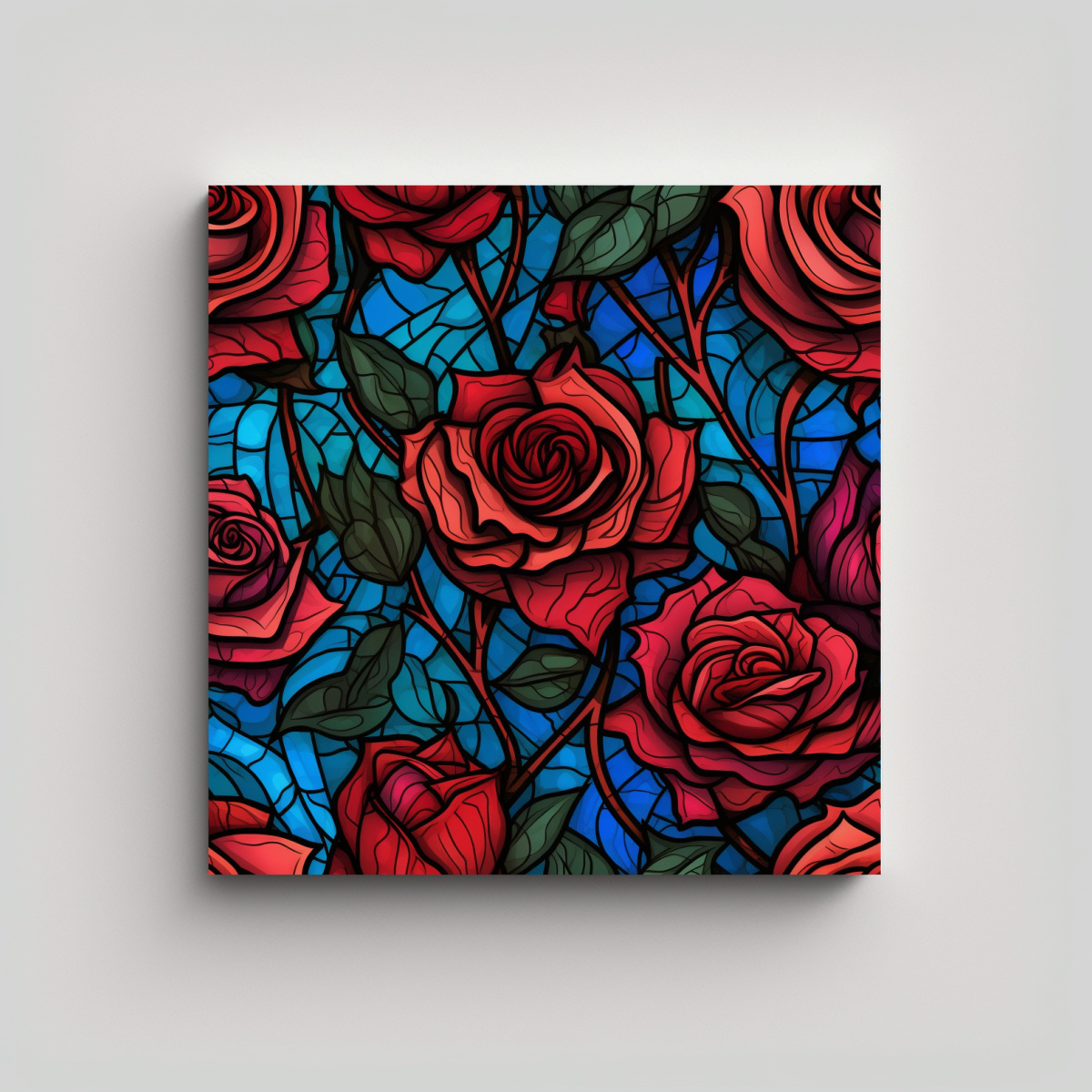 Cuadro Vanguardia Con Vidriera Rosa Y Efecto Blacklight HD - Compra El Mejor Cuadro Decorativo ...