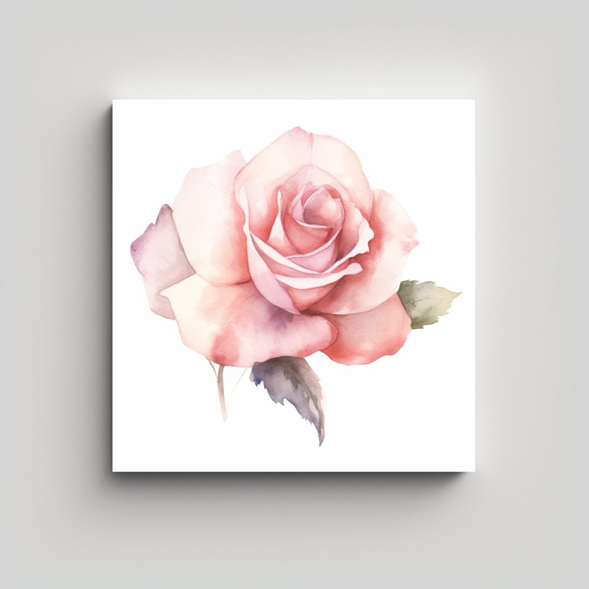 Cuadro Vintage Estrellados Acuarela Rosa Rubor Aislado Blanco - DecoCuadros