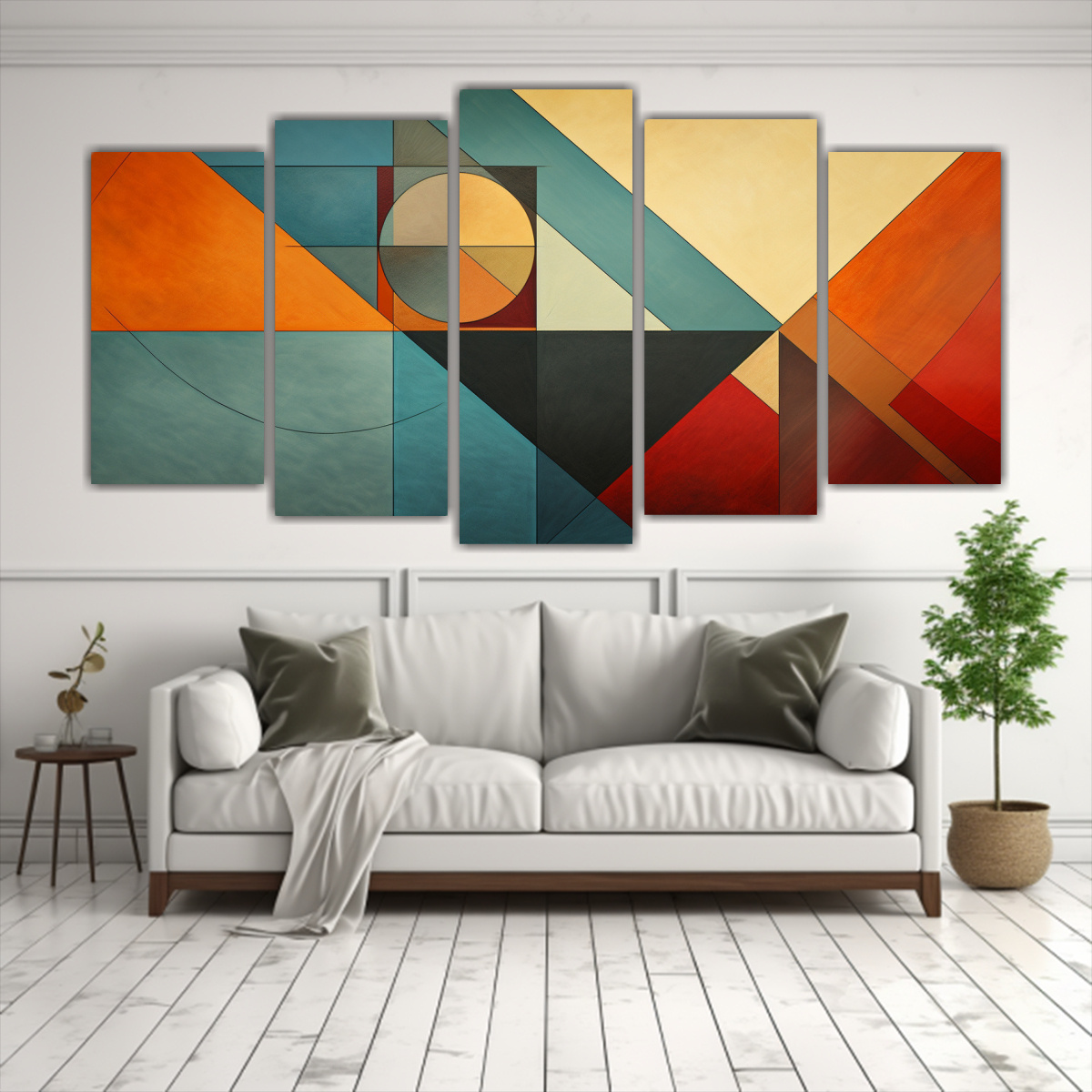 Cuadros Abstractos Figuras Geométricas Para Decoración - DecoCuadros