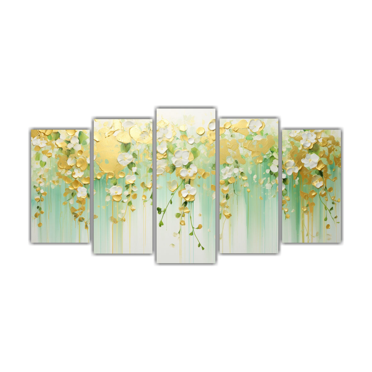 Cuadros Decorativos Modernos - Pintura Acrílica Sin Costuras En Blanco Brillante - Decocuadros