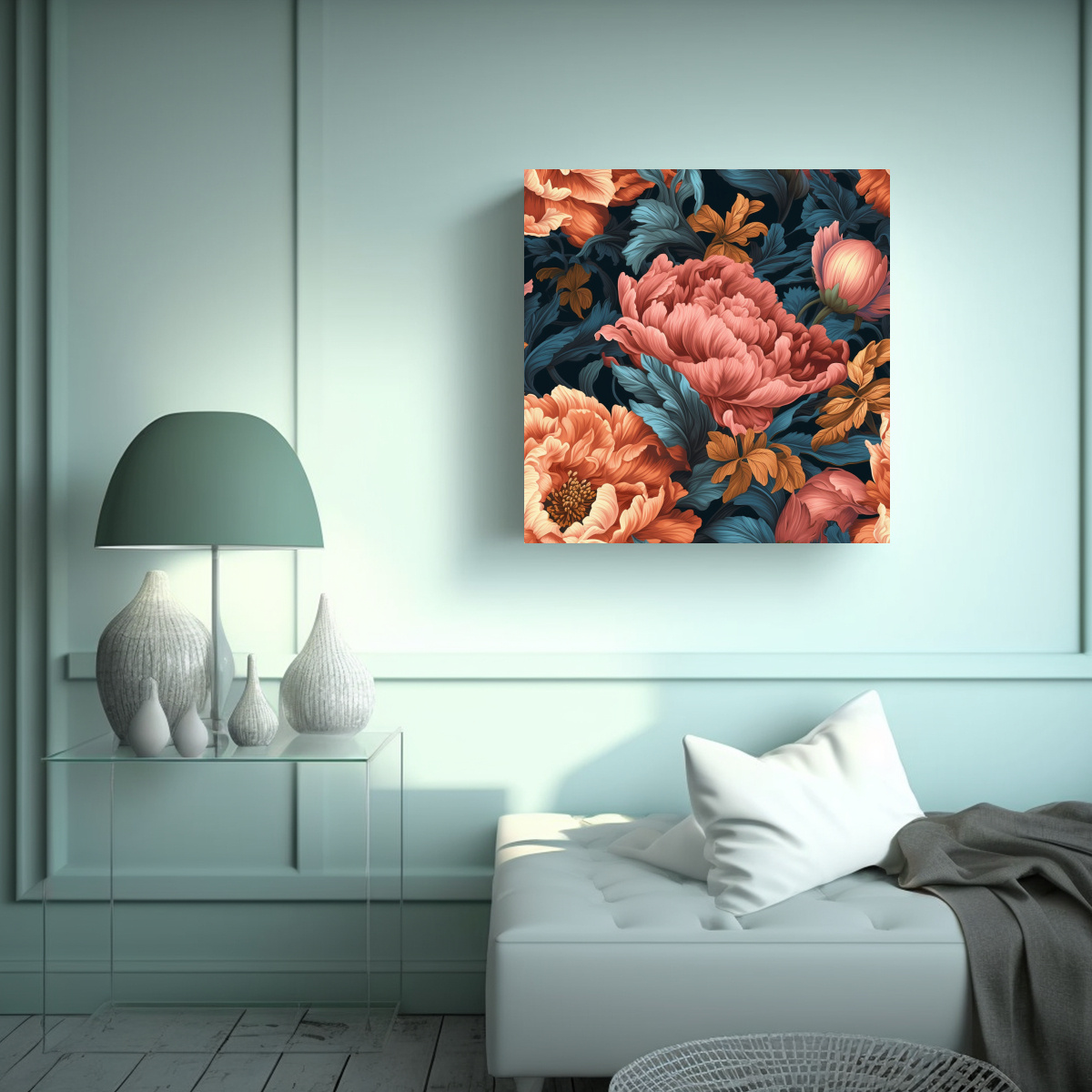 Cuadros Decorativos Vanguardia Rectangular Con Flores Detalladas ...