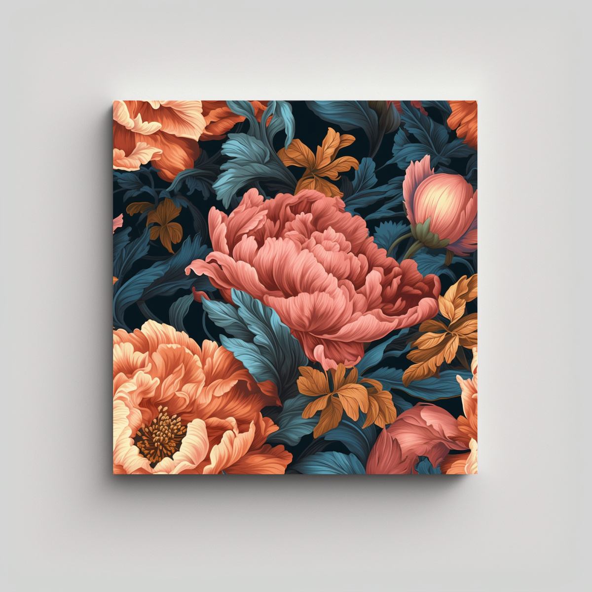 Cuadros Decorativos Vanguardia Rectangular Con Flores Detalladas ...