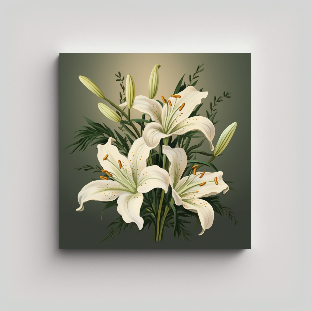 Cuadro Decorativo Lirios Flores Plantas Elegante - Decocuadros