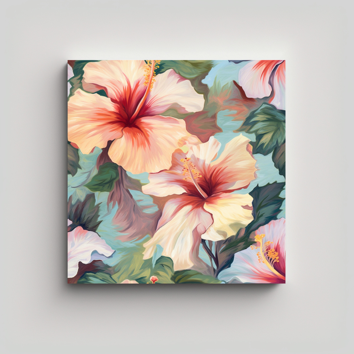 Esquema De Lienzo De Alta Calidad: Hibiscus Pattern De Kest Y Monet ...
