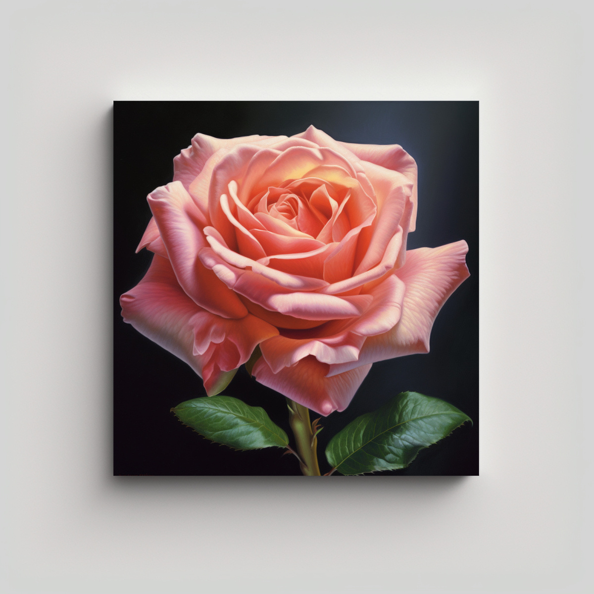 Decora Tus Espacios Con El Cuadro 'Rosa Vibrante En Colores ...