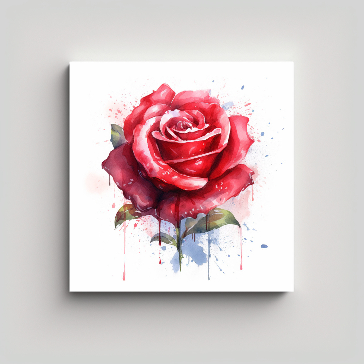 Cuadro Decorativo De Fantasía Allen En Vibrante Rosa Roja - Decocuadros