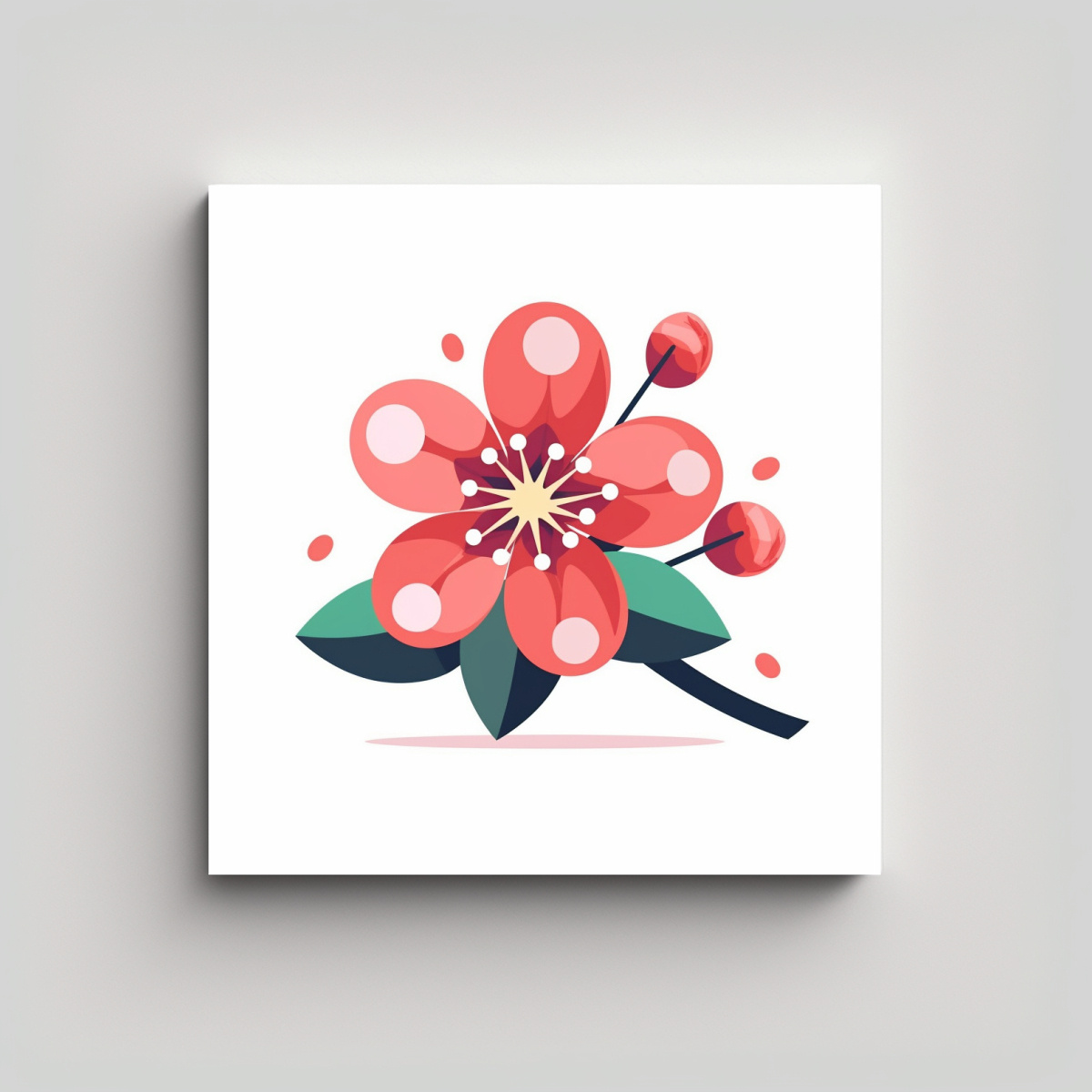Cuadro Lienzo Tela Creativa De Flores Con Canva: Cuadro Decorativo ...