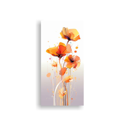 Cuadro Lienzo Tela Elegante De Un Naranja Decorativo Inspirado En El Arte Y La Creatividad ...