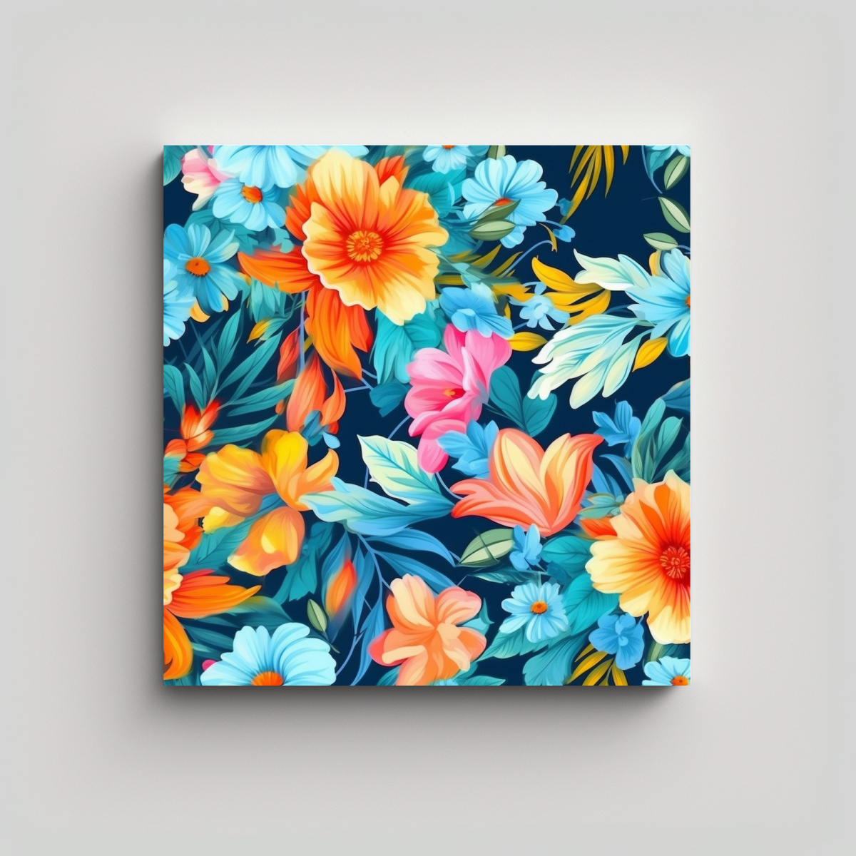Cuadros De Arte Simple: Patrones Florales Brillantes Y Hermosos ...