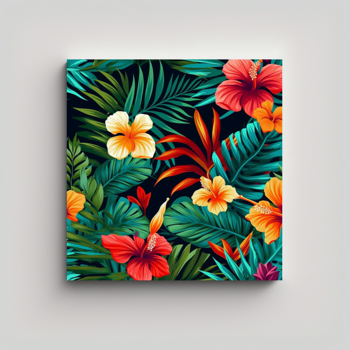 Cuadros Decorativos De Tela Tropical Exótica Y Colorida - Decocuadros