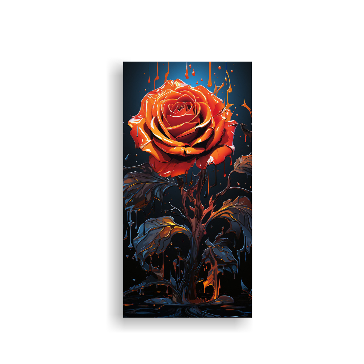 Cuadro Alta Resolución Rosa Melting - DecoCuadros