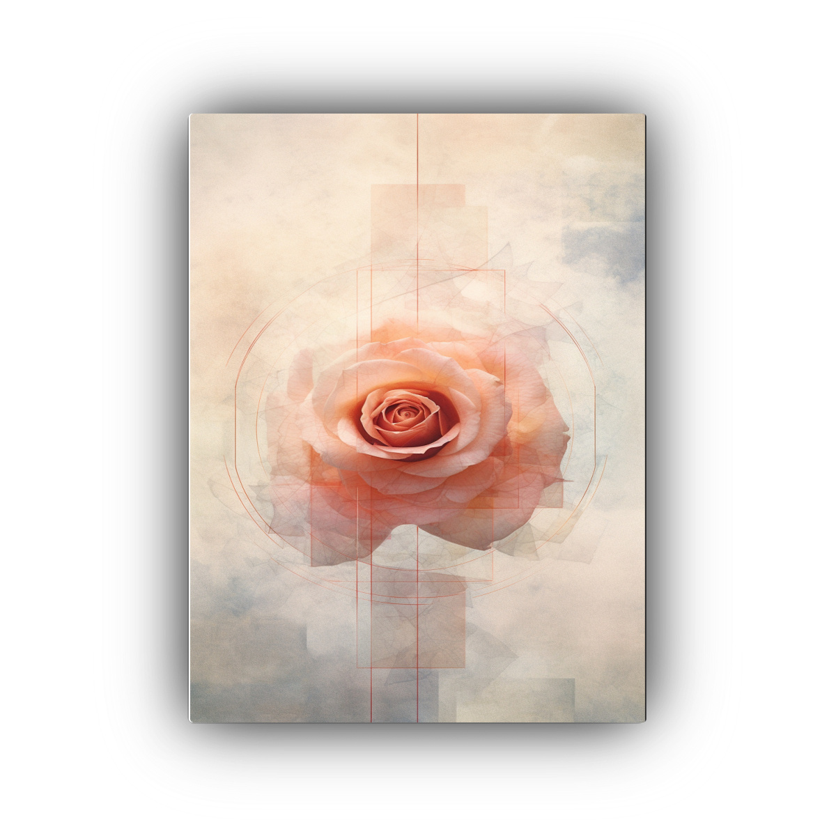 Lienzo De Tela Minimalista Estilo Benoit B Mandelbrot Para Decoración De Oficina - Decocuadros