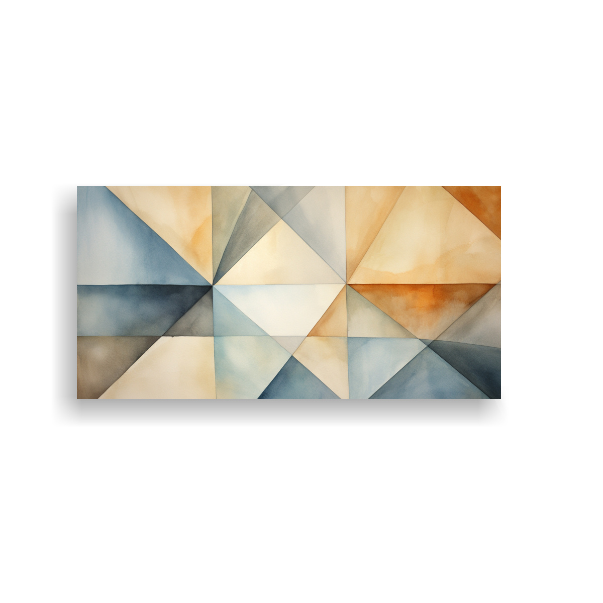 Lienzo Fotografía Sensibilidad Artística Abstracción Geométrica En Acuarela - DecoCuadros