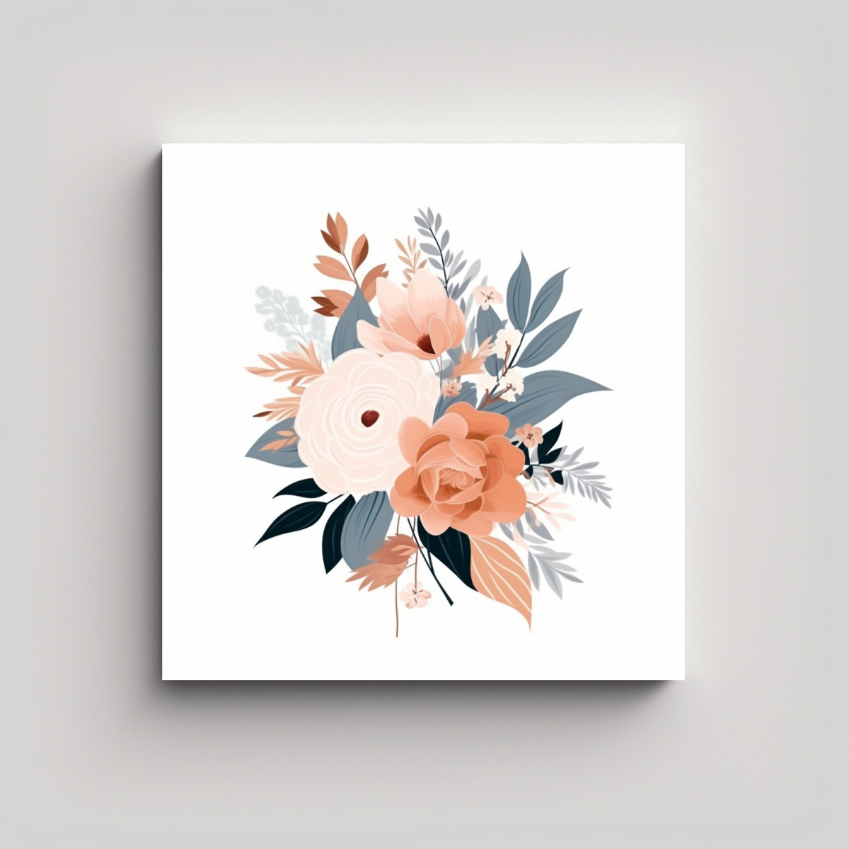 Lienzo Tela Estilo Sencillo Colores Pastel Floral - DecoCuadros