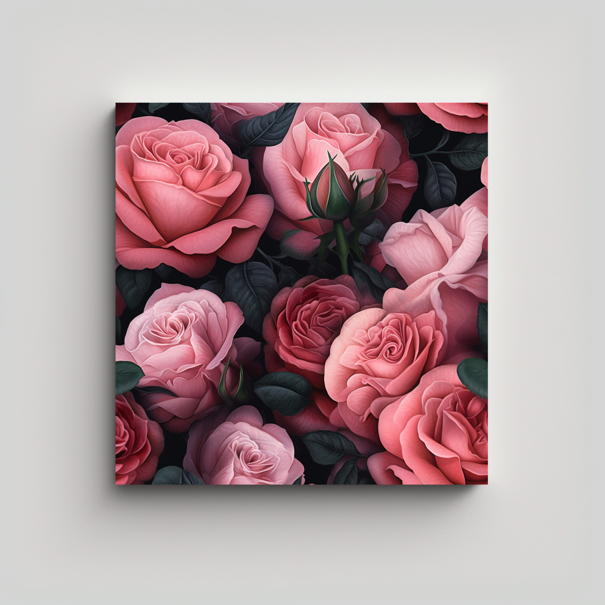 Lienzo Sublimado Con Detalles De Rosas En Hiperrealismo - Compra Online - Decocuadros