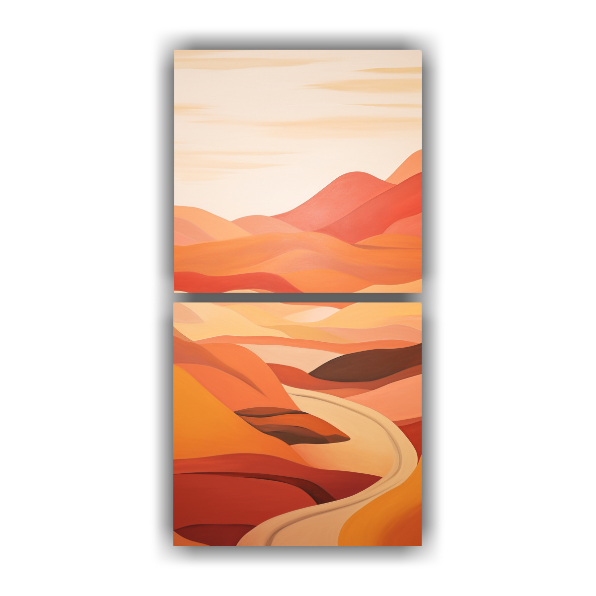 Cuadro Decorativo Paisaje Sereno En Arte Pop Abstracto - DecoCuadros Cuadro Decorativo Paisaje Sereno En Arte Pop Abstracto - DecoCuadros