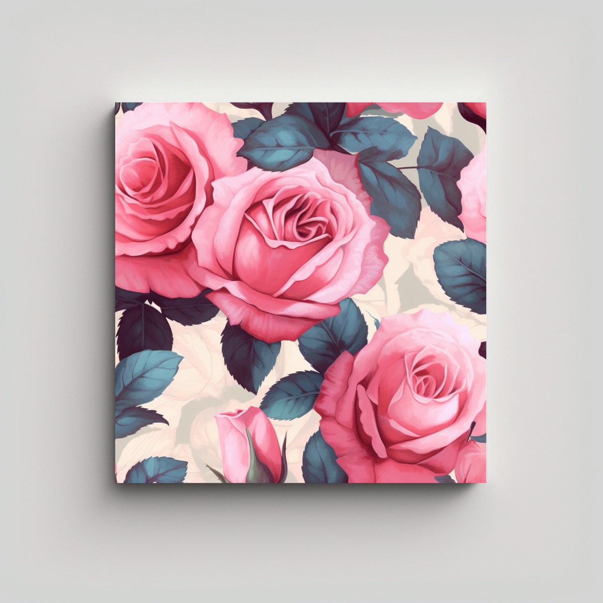 Cuadro Decorativo De Rosas Rosa: Fusión De Belleza Y Arte - Decocuadros